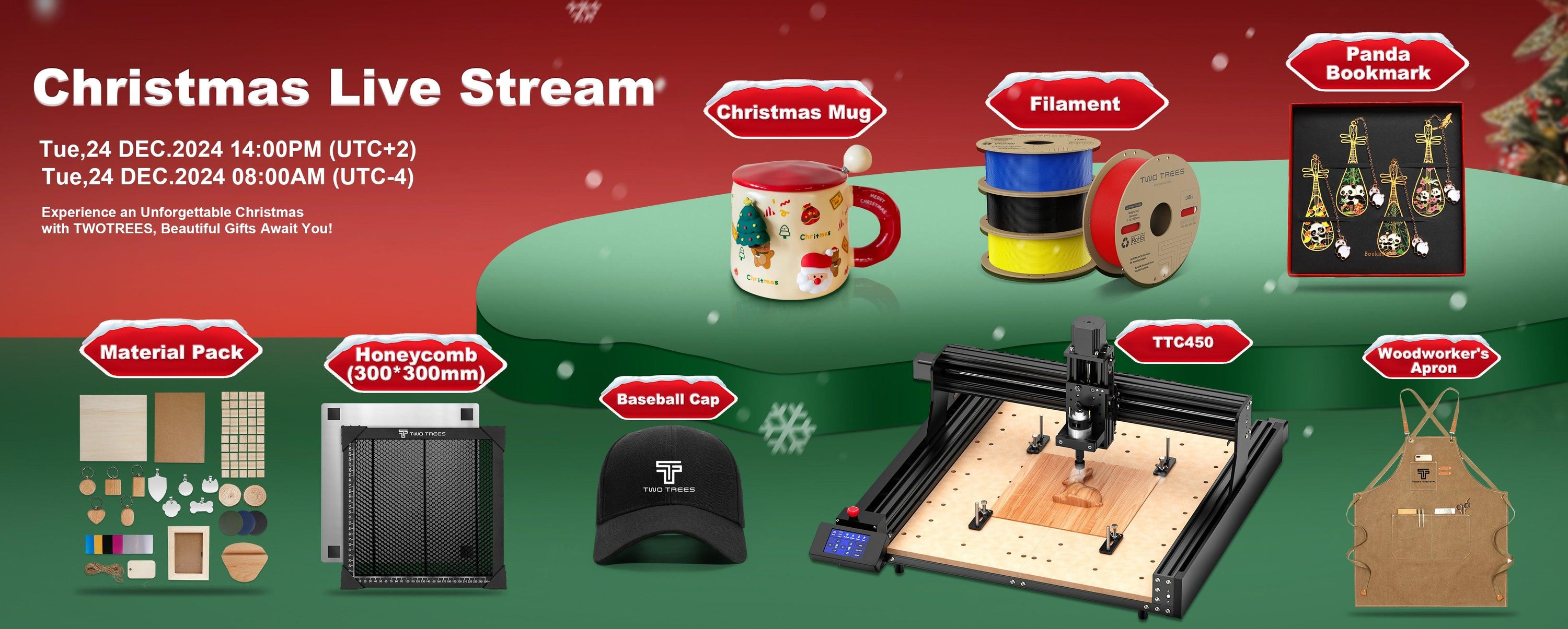 TwoTrees Christmas Sale 2025 – Huge Discounts on CNC Routers and Laser